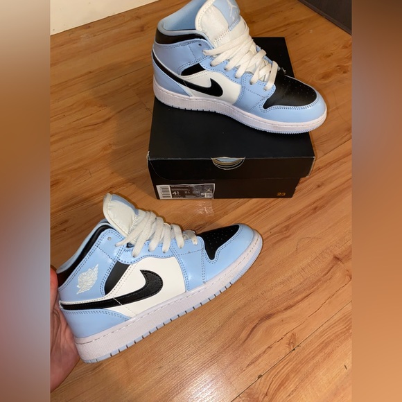 Nike | Shoes | Air Jordan Mids Ice Blue | Poshmark